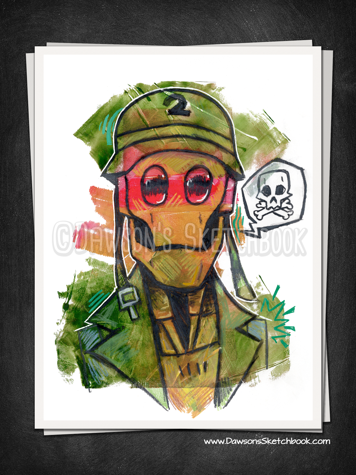GI Robot - Creature Commandos (Print) – Dawson's Sketchbook