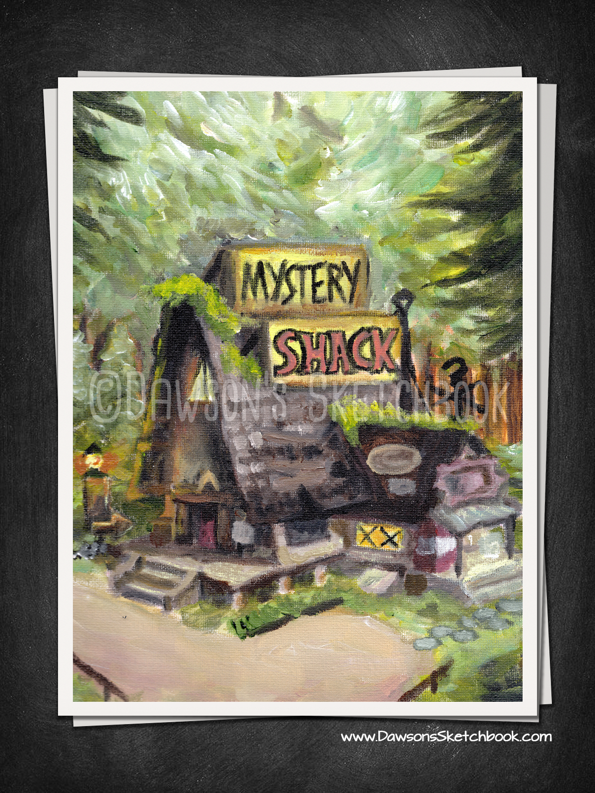 Mystery Shack - Gravity Falls (Print) – Dawson's Sketchbook